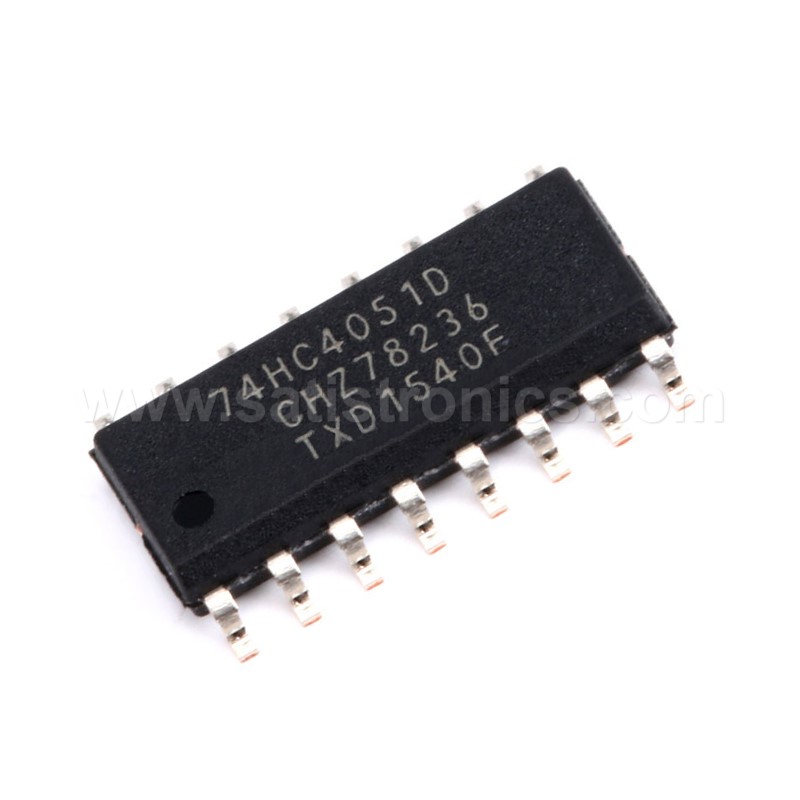 Nexperia 74HC4051D SOP-16 SMD 8-Channel Analog Multiplexer lot(10 pcs) | Satistronics